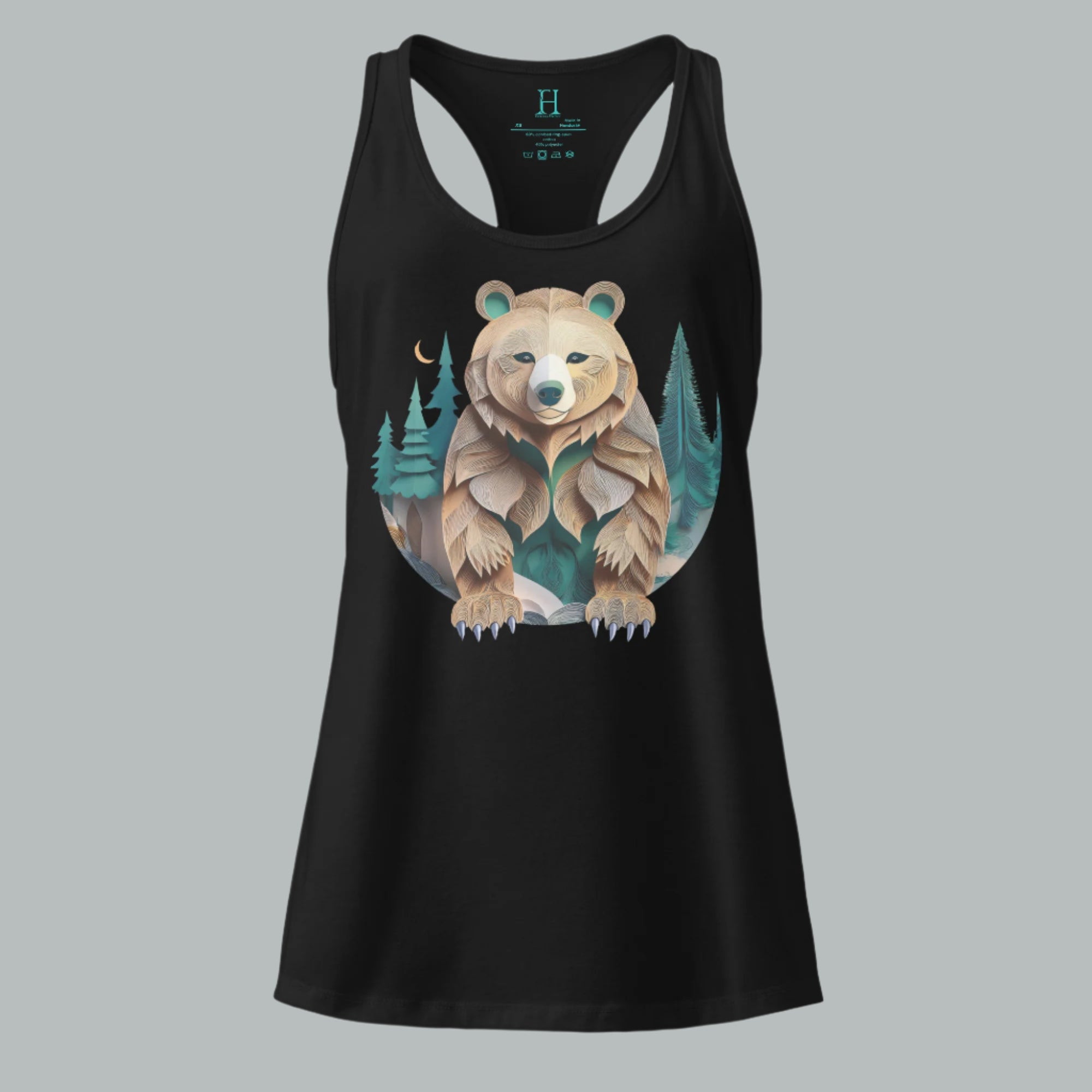 Women's Bear Haven Fitted Tank Fearless Harbor – Fearless Harbor LLC